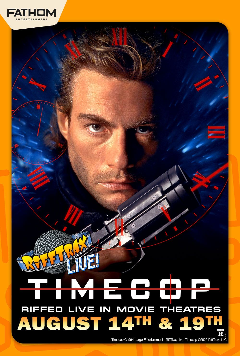 RiffTrax LIVE: Timecop Showtimes & Tickets — DPlace Entertainment